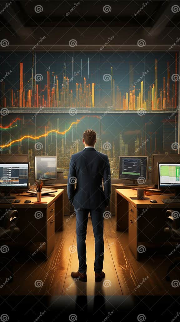 Analyzing Performance Metrics Through Data Visualization The Businessman Gains Insights Stock