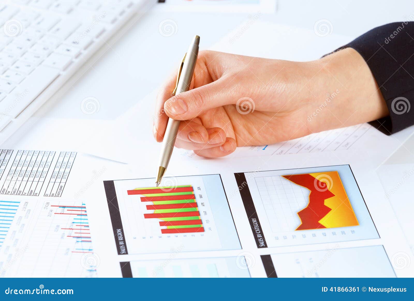Analyzing report stock image. Image of funds, business - 41866361