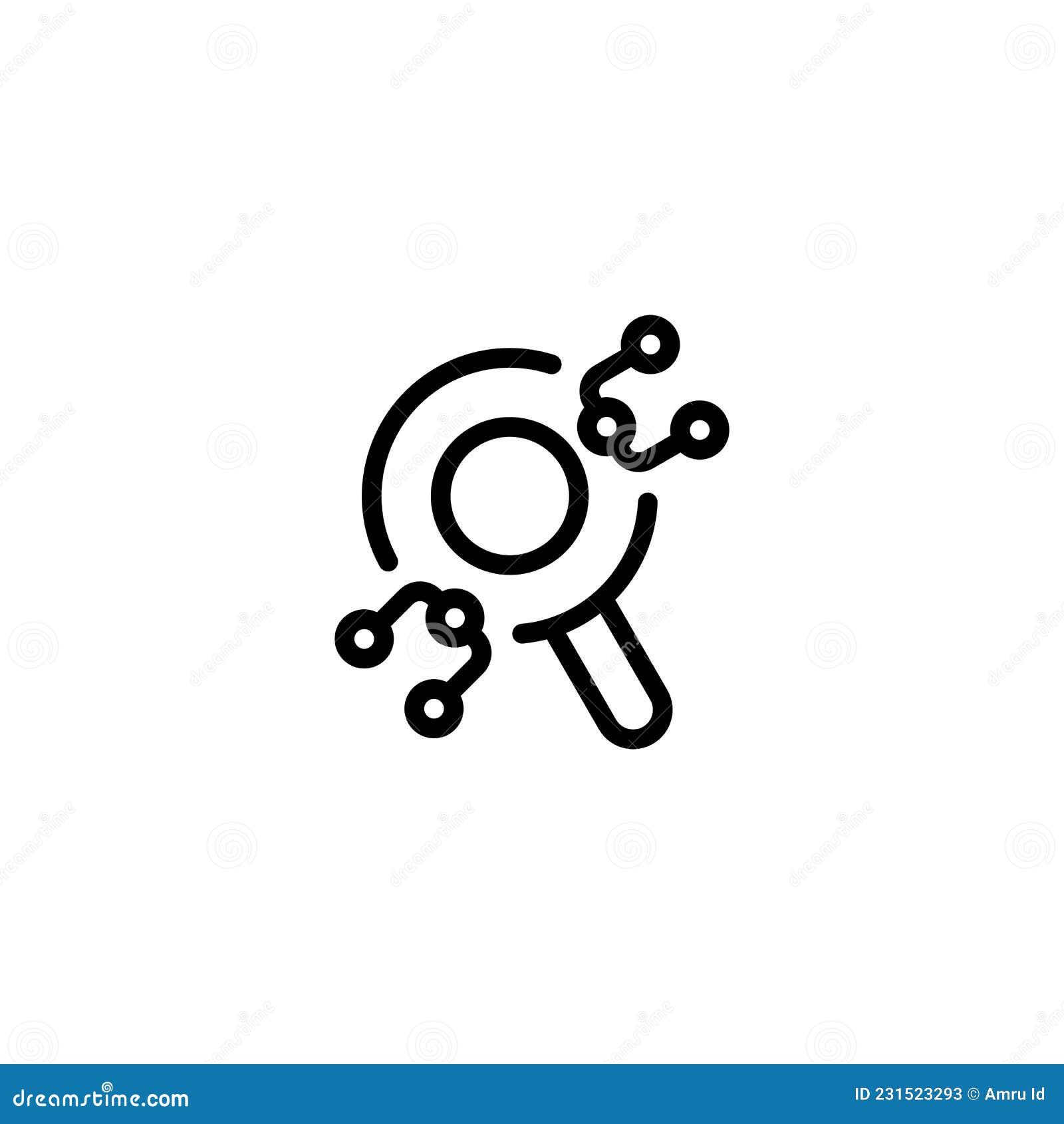 Analyzing Search Find Outline Icon, Logo, and Illustration Stock Vector ...