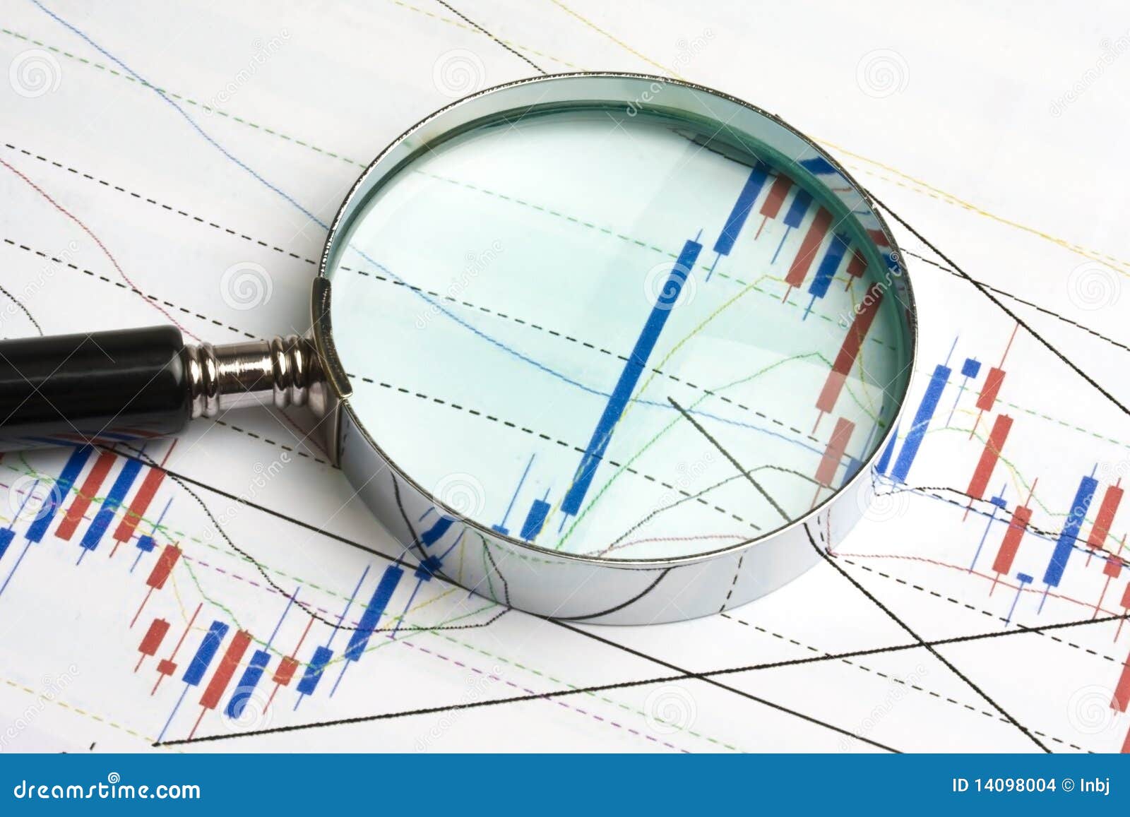 Analyzing the stock market stock photo. Image of growth - 14098004