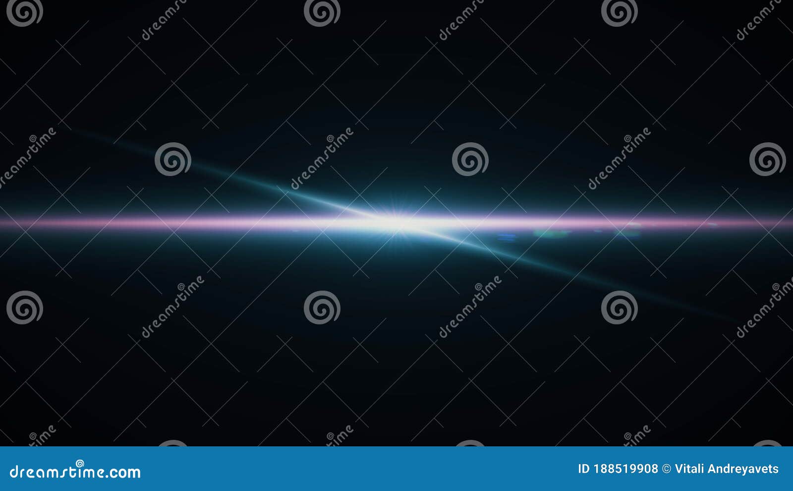 Anamorphic Lens Flare From A Photo Camera Lens. Anamorphic Background ...