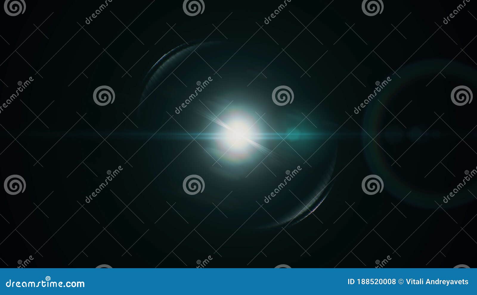 Anamorphic Lens Flare From A Photo Camera Lens. Anamorphic Background ...