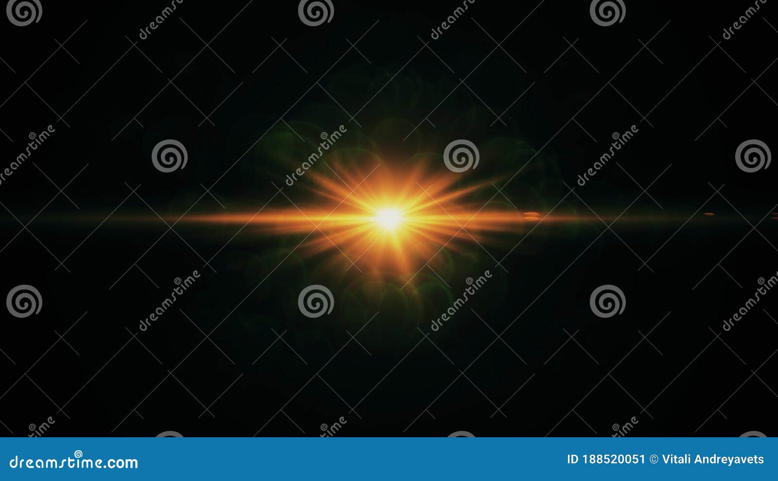 Anamorphic Lens Flare from a Photo Camera Lens. Anamorphic Background ...
