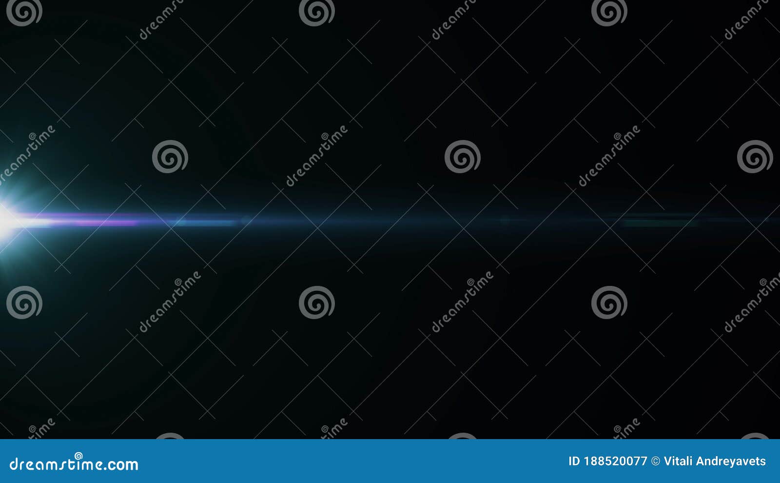 Anamorphic Lens Flare from a Photo Camera Lens. Anamorphic Background ...