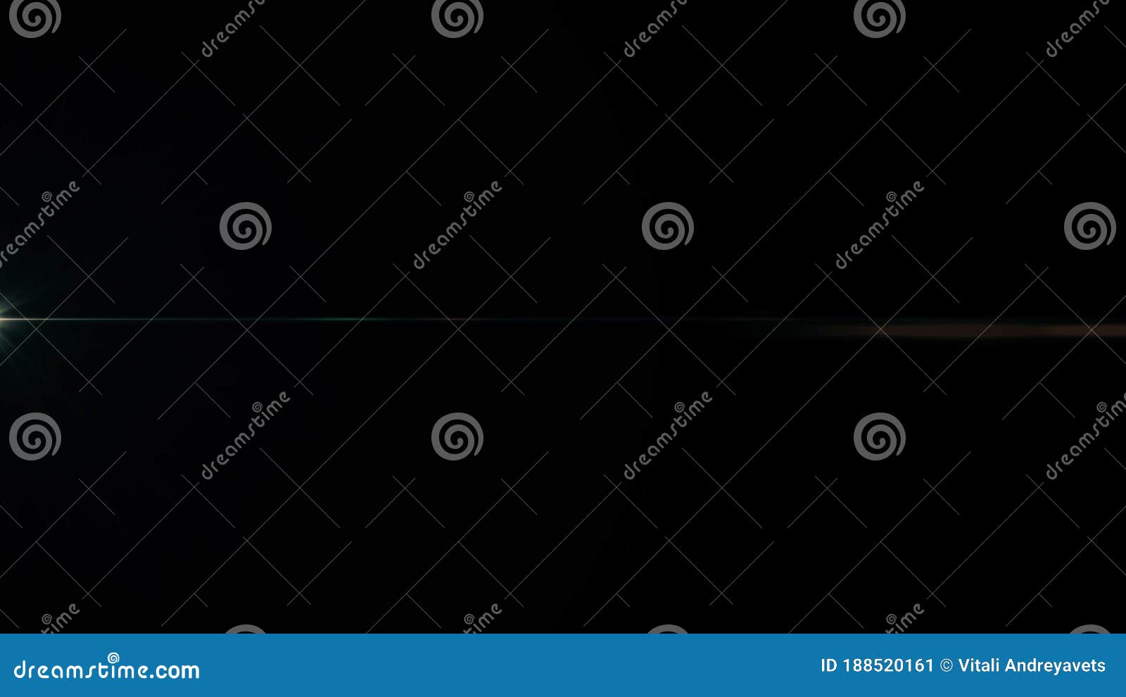 Anamorphic Lens Flare From A Photo Camera Lens. Anamorphic Background ...