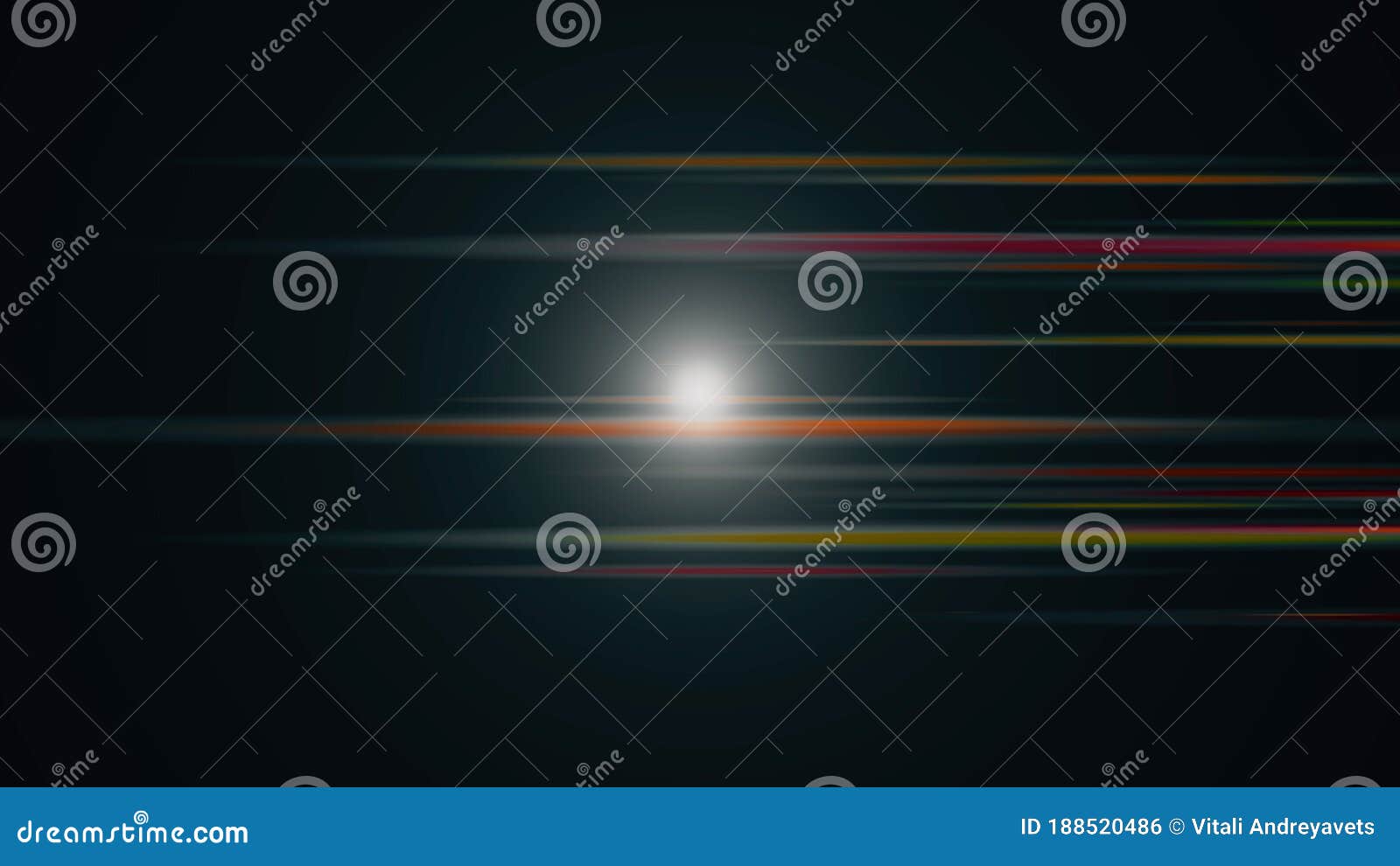 Anamorphic Lens Flare from a Photo Camera Lens. Anamorphic Background ...