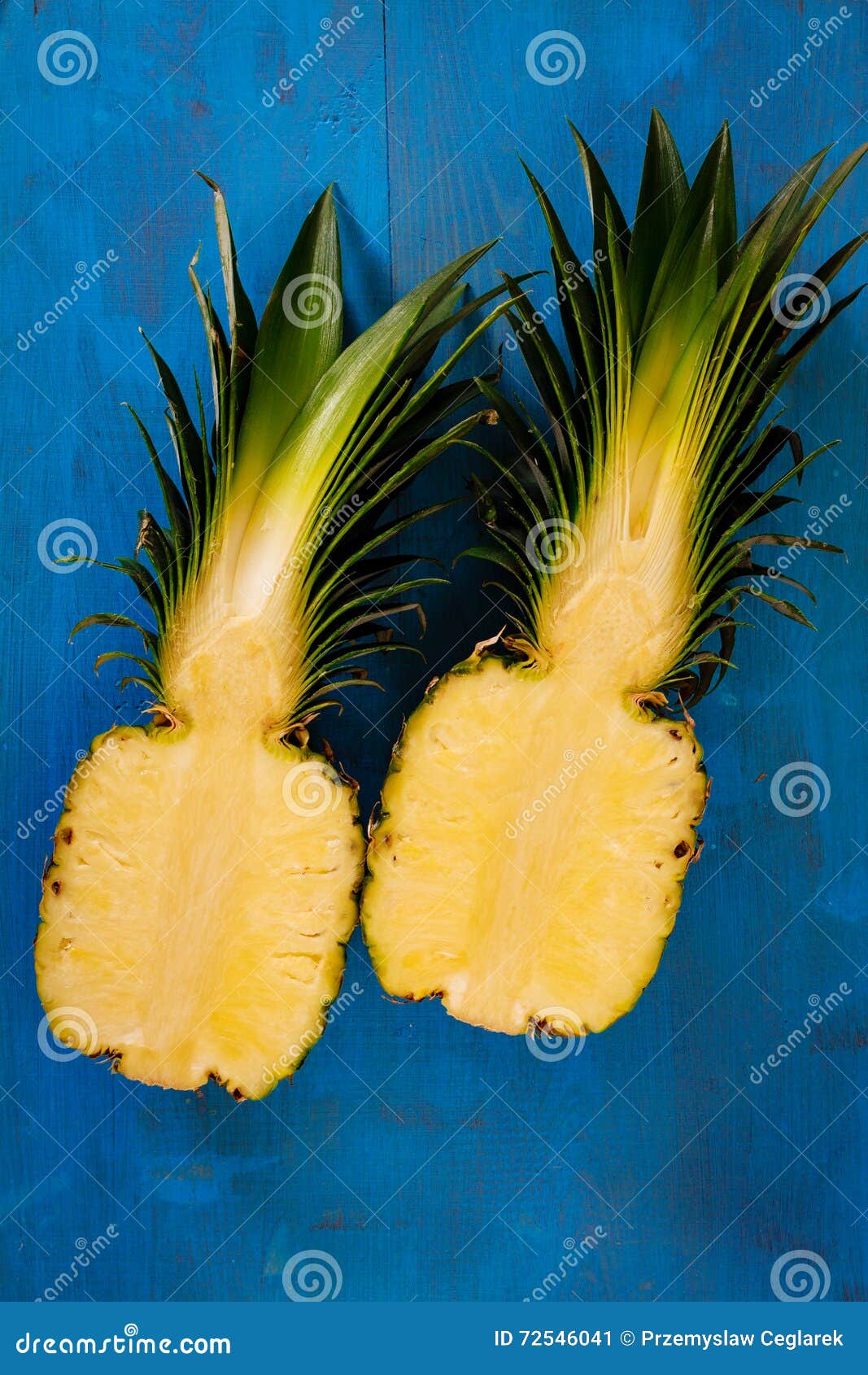 Ananas image stock. Image du above, normal, fruits, vert - 72546041