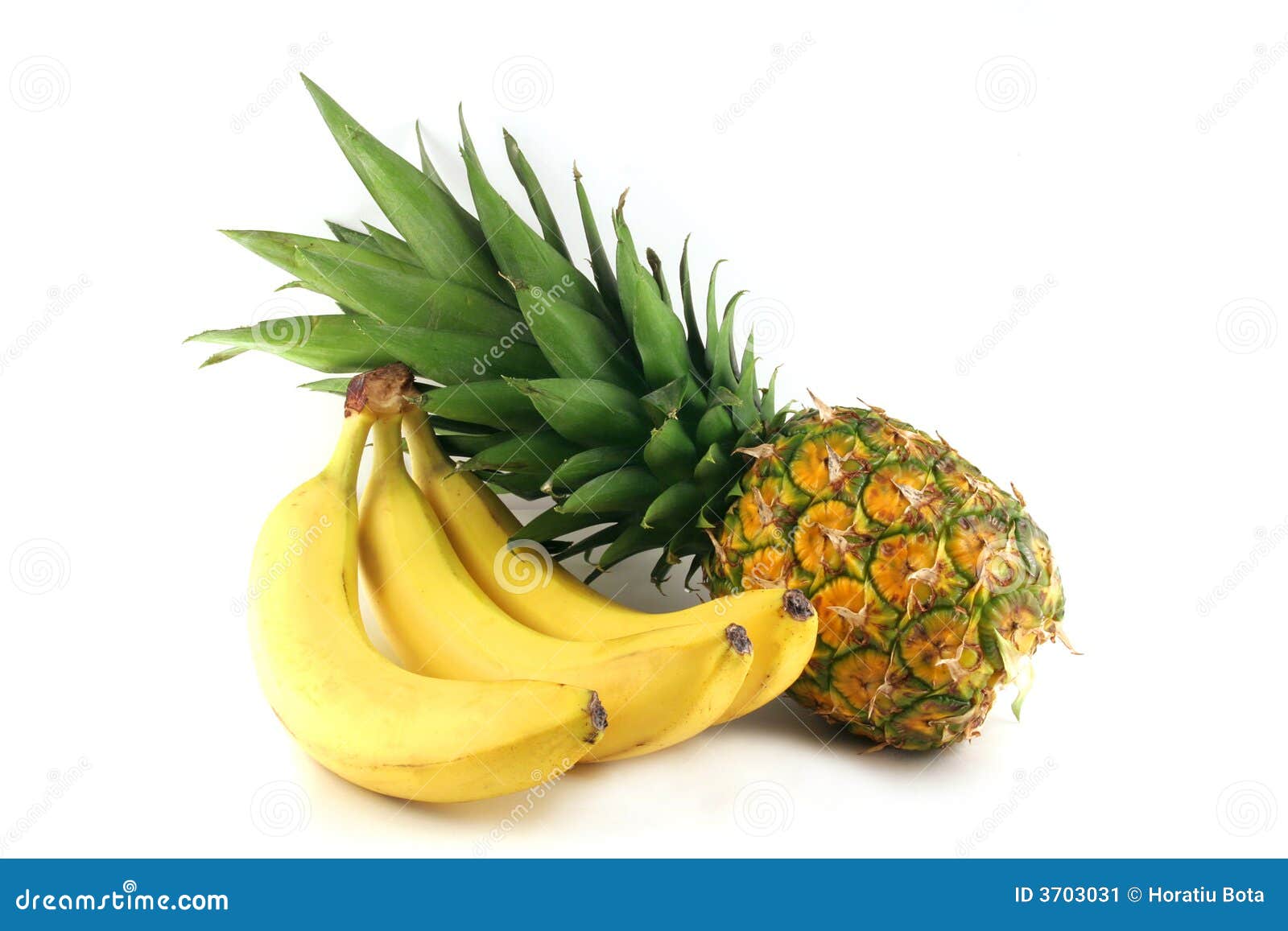 Ananas and bananas stock image. Image of ananas, fruit - 3703031