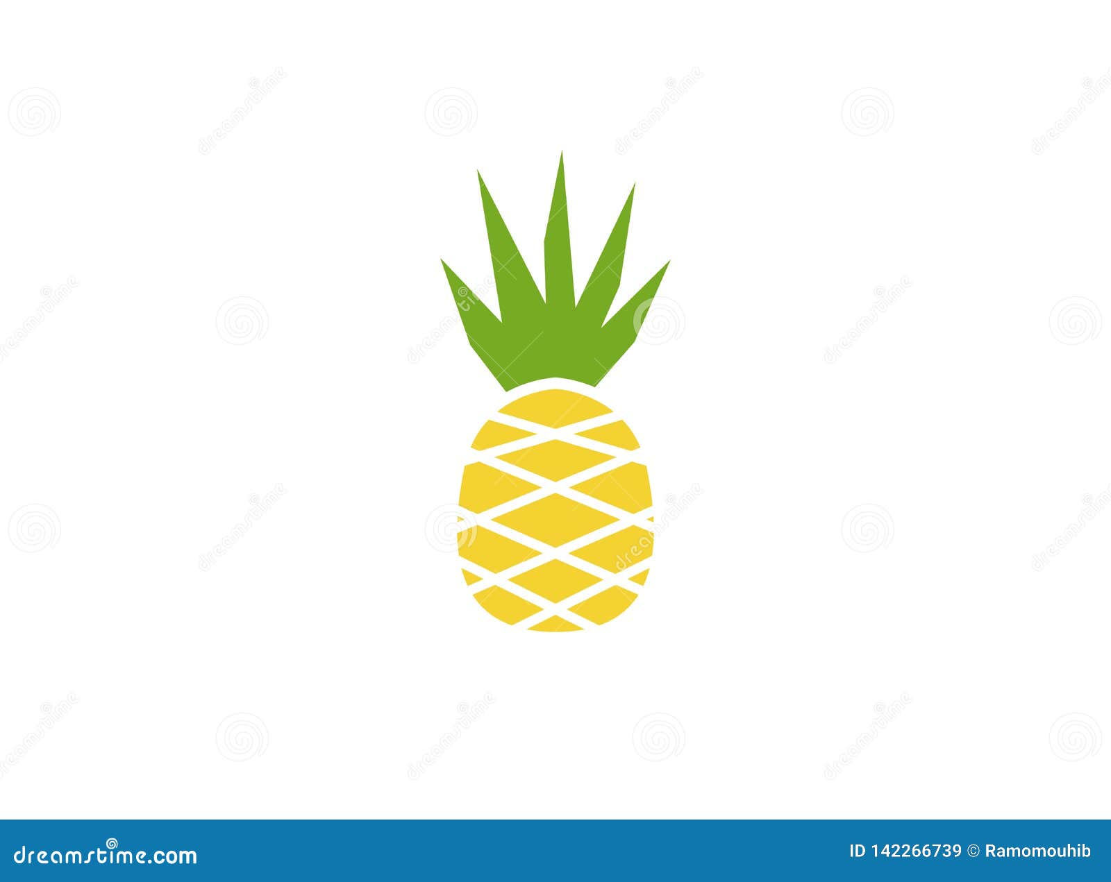 Ananas Fresh Fruit For Logo Stock Illustration | CartoonDealer.com ...