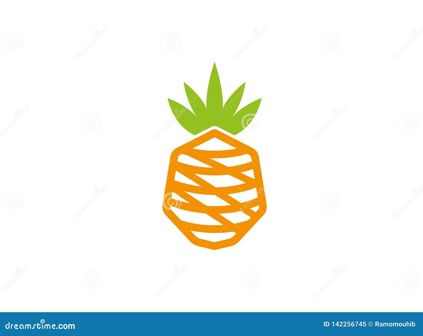 Ananas Fruit for Logo Design Illustration Stock Illustration ...