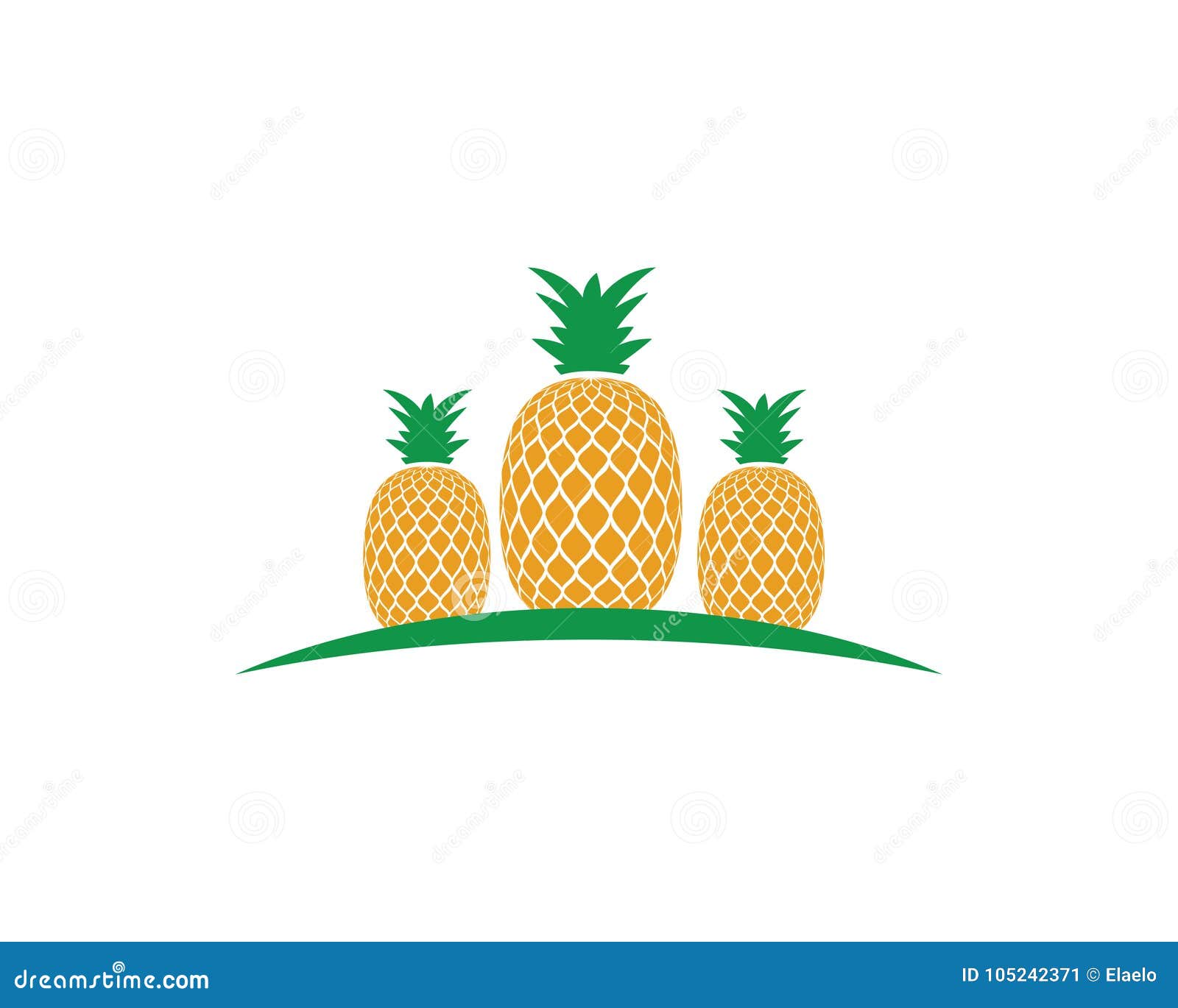 Ananas Logo Template illustration de vecteur. Illustration du nature ...
