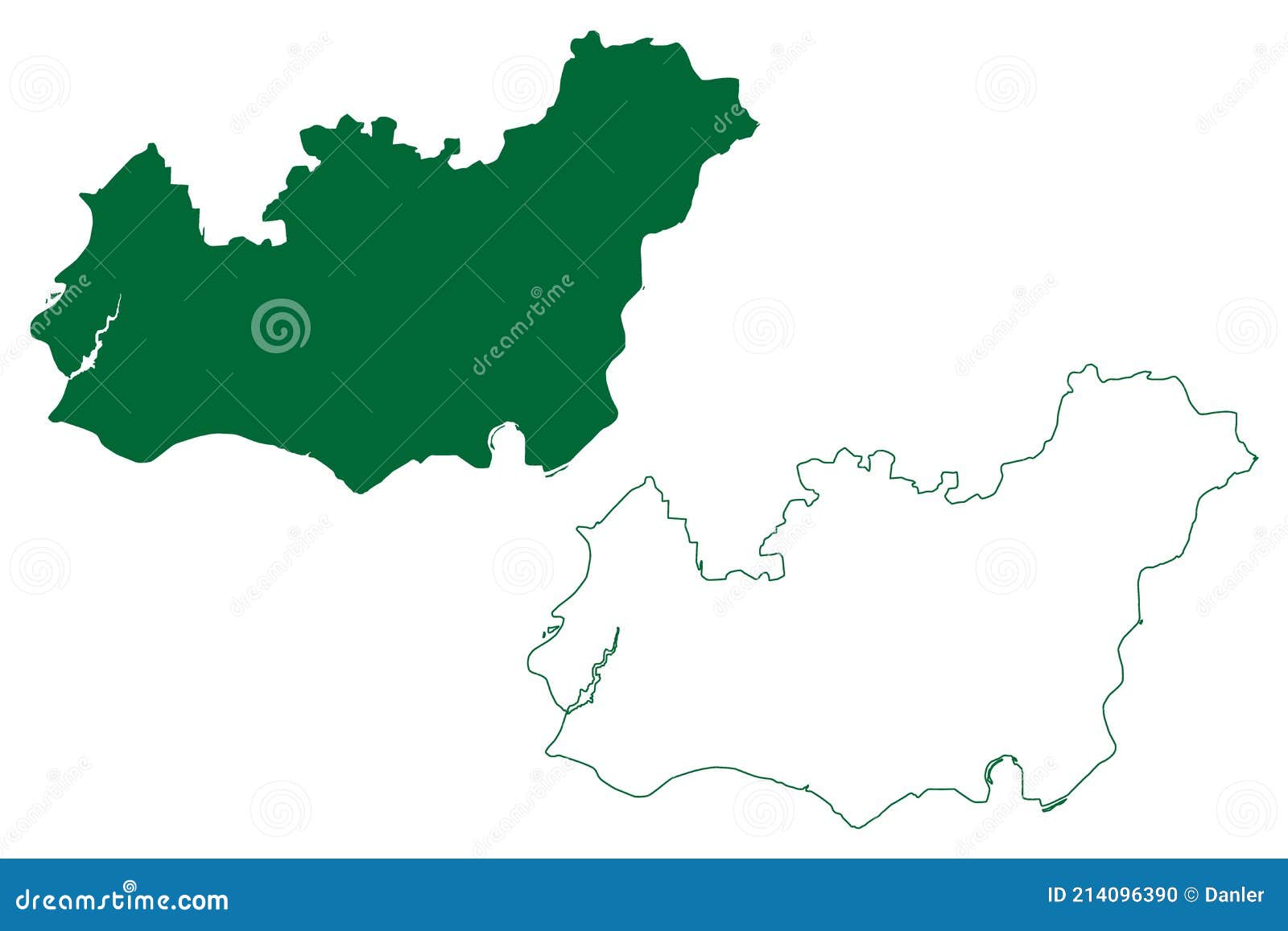 Anand District Gujarat State, Republic of India Map Vector Illustration ...