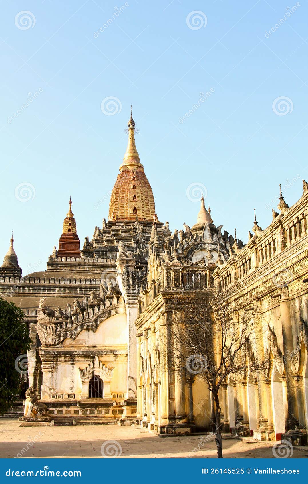 Ananda Temple in Bagan,Burma Stock Image - Image of holiday, meditation ...
