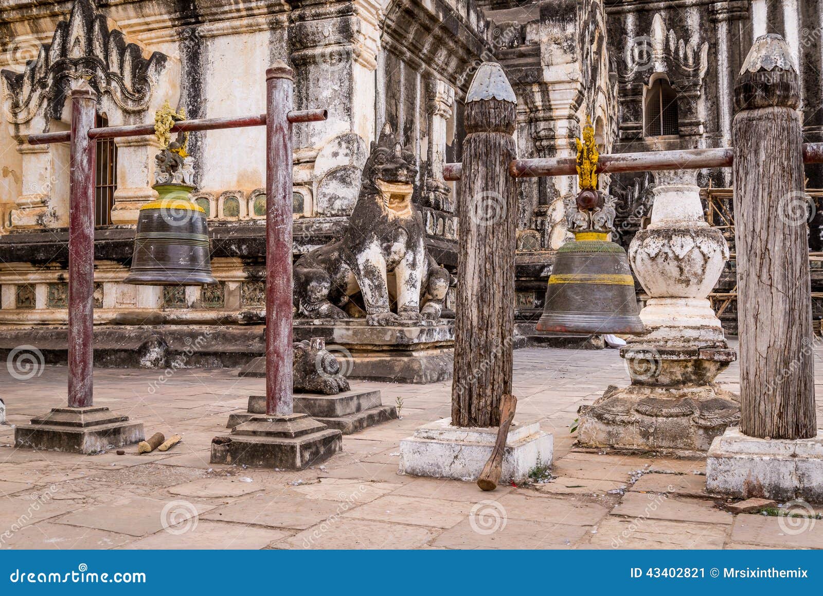 Ananda Temple Bells in Bagan, Myanmar, Burma Stock Image - Image of ...