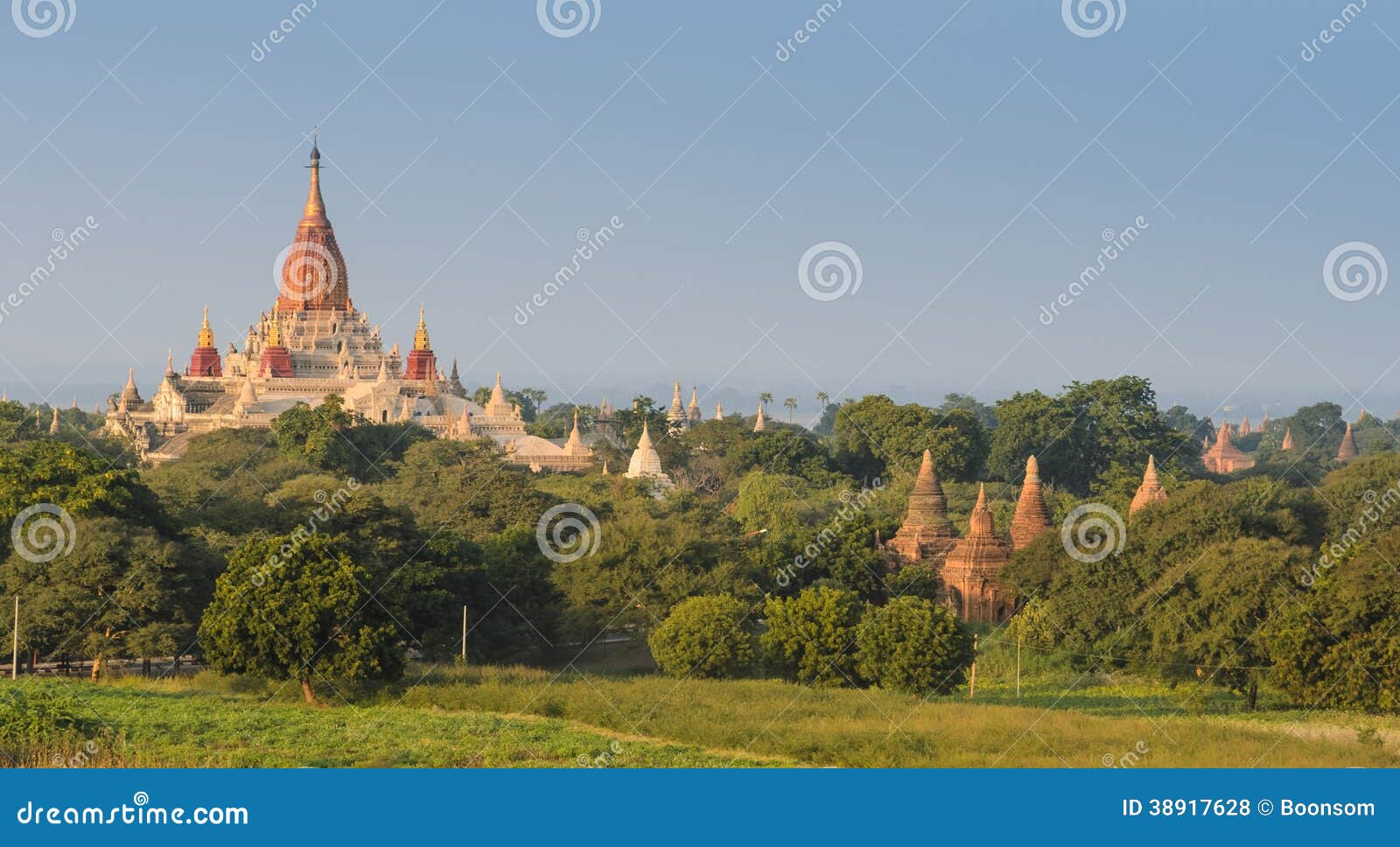 Ananda temple, Myanmar stock photo. Image of ancient - 38917628