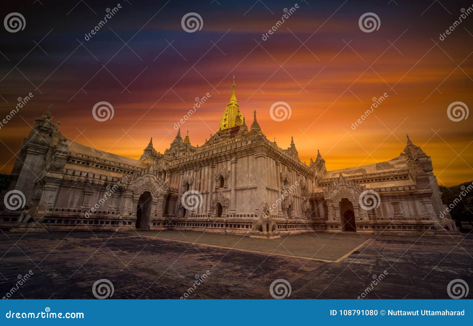 Temple At Sunset Stock Photography | CartoonDealer.com #48785828