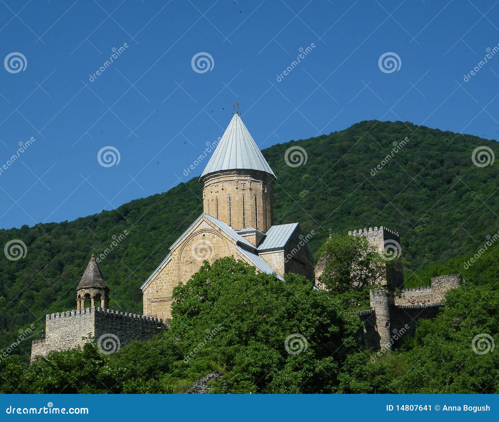 Ananuri castle stock image. Image of architecture, jynvali - 14807641
