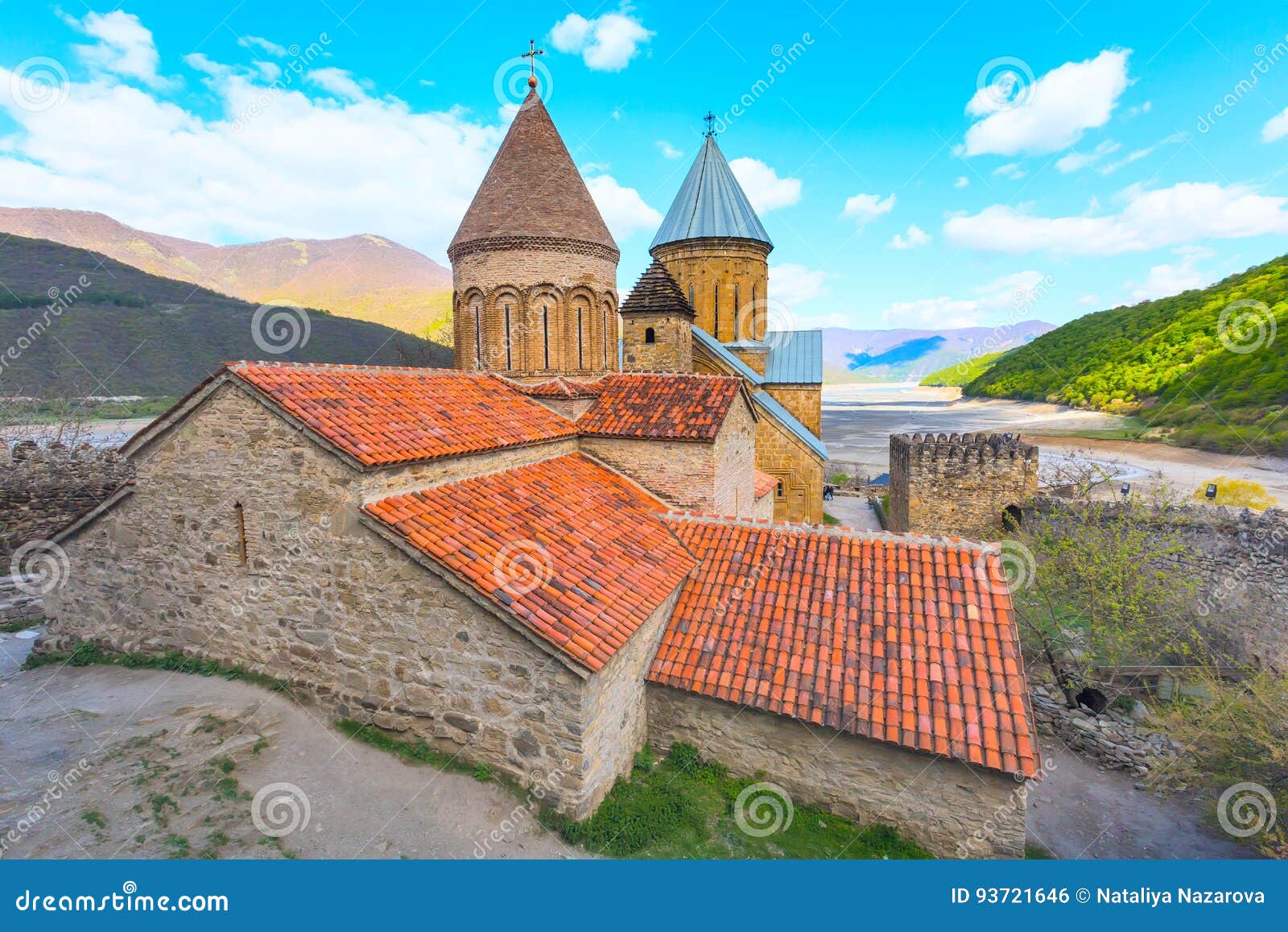 Ananuri Castle Complex on the Aragvi River in Georgia Stock Photo ...