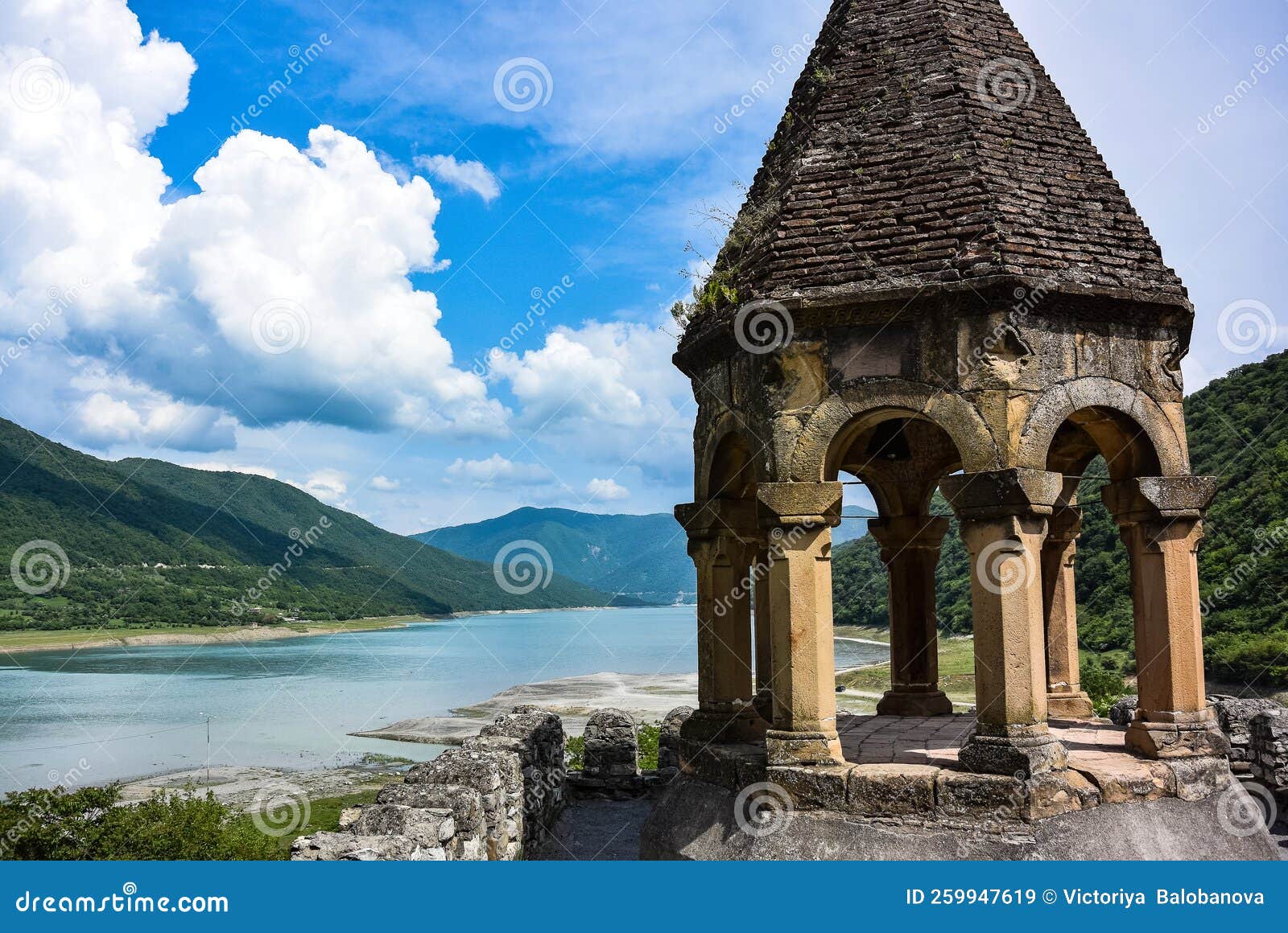 Ananuri Castle Complex on the Aragvi River in Georgia. Tbilisi. Stock ...