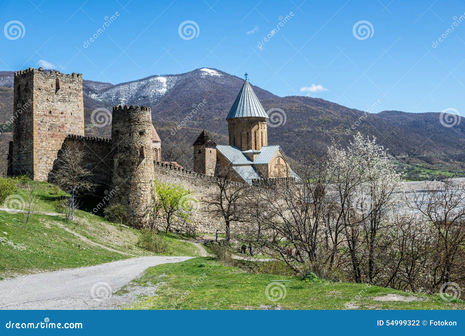 Ananuri Castle stock photo. Image of church, caucasus - 54999322