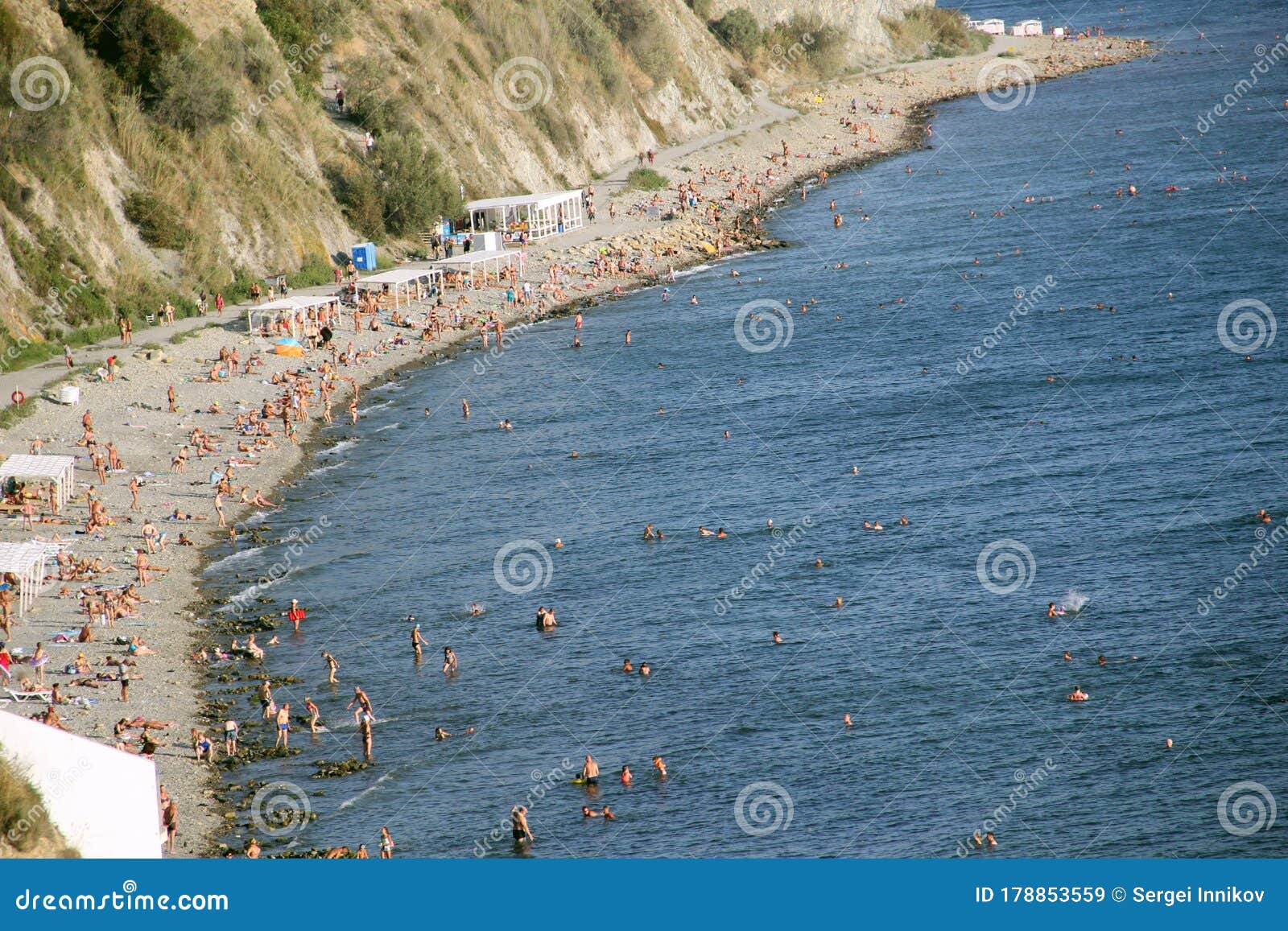 Anapa / August 27, 2019: on the Beach Editorial Stock Image - Image of ...