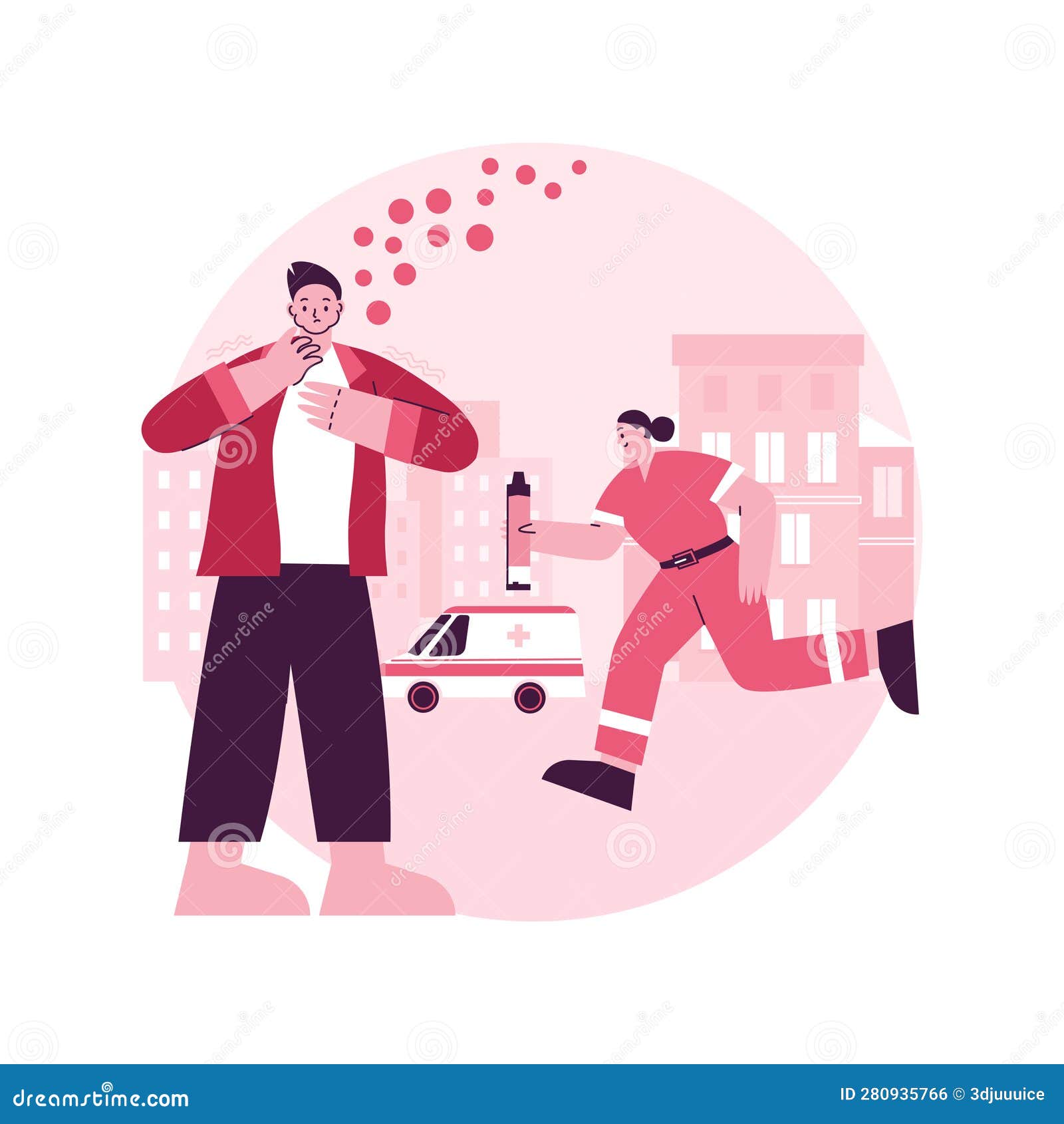 Anaphylaxis Abstract Concept Vector Illustration. Stock Vector ...