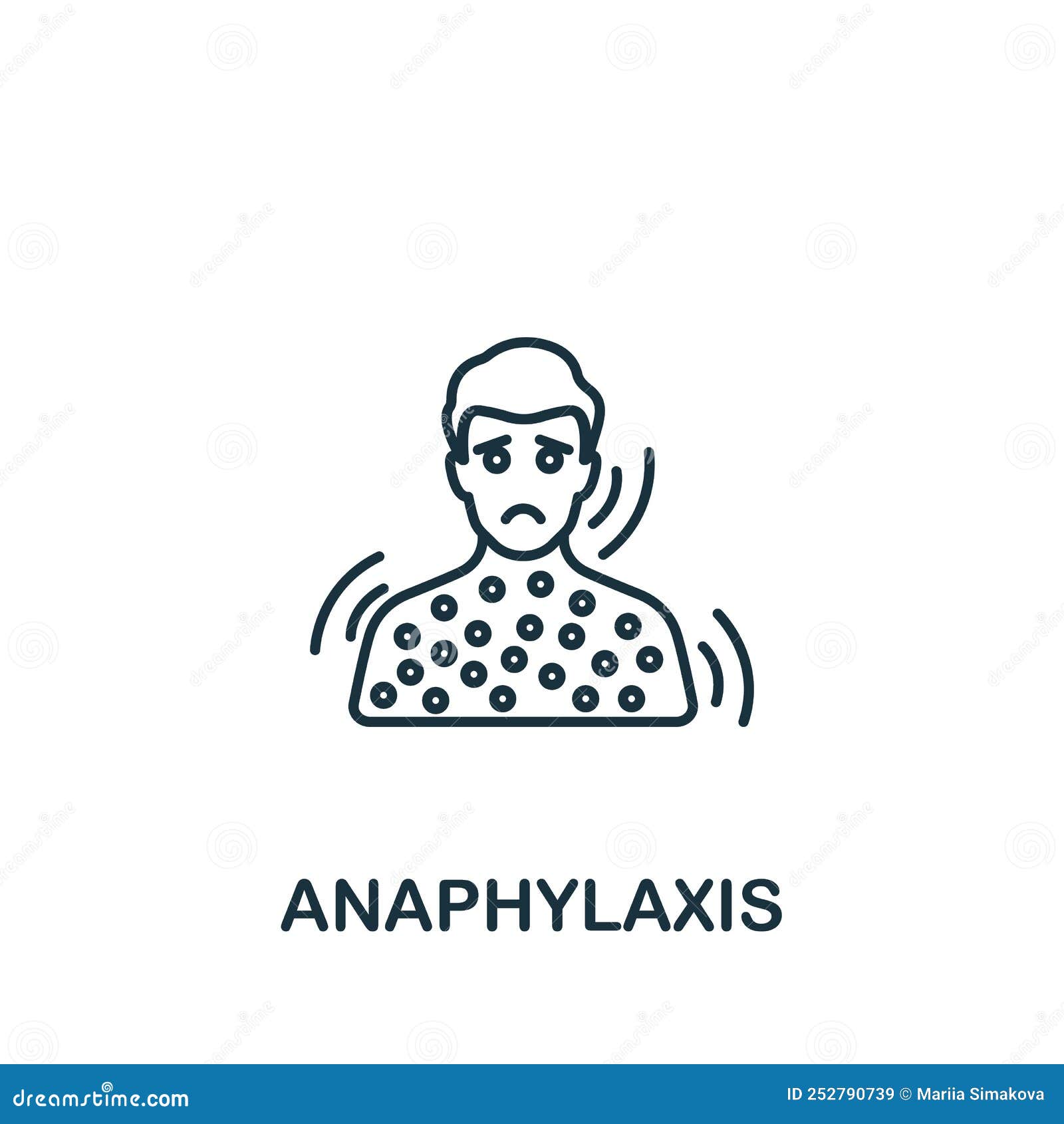 Anaphylaxis Icon Monochrome Simple Allergy Icon For Templates Web