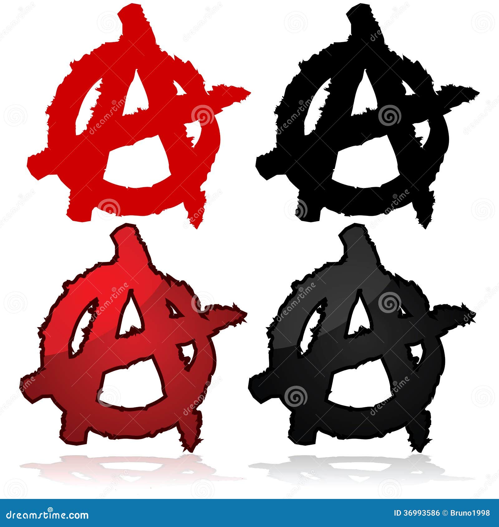 Anarchia symbol ilustracja wektor. Ilustracja złożonej z farba - 36993586