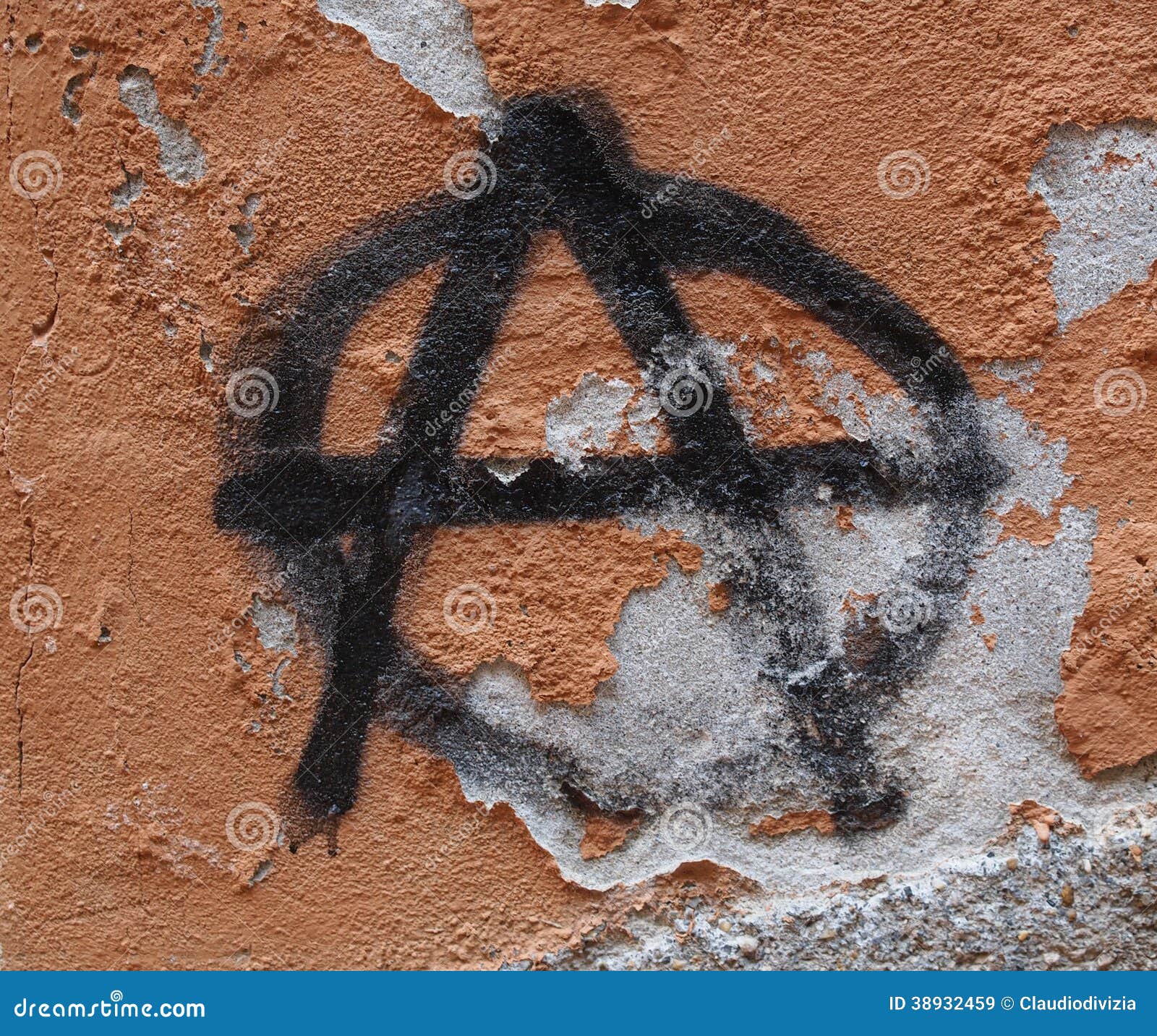 Anarchie stock afbeelding. Image of sinaasappel, anarchistisch - 38932459