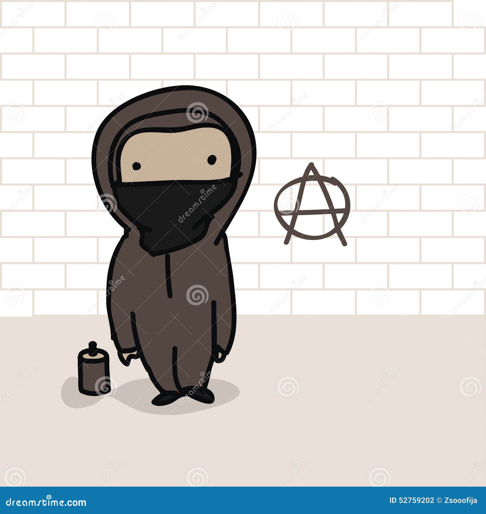 Anarchist Cartoon Stock Vector - Image: 52759202