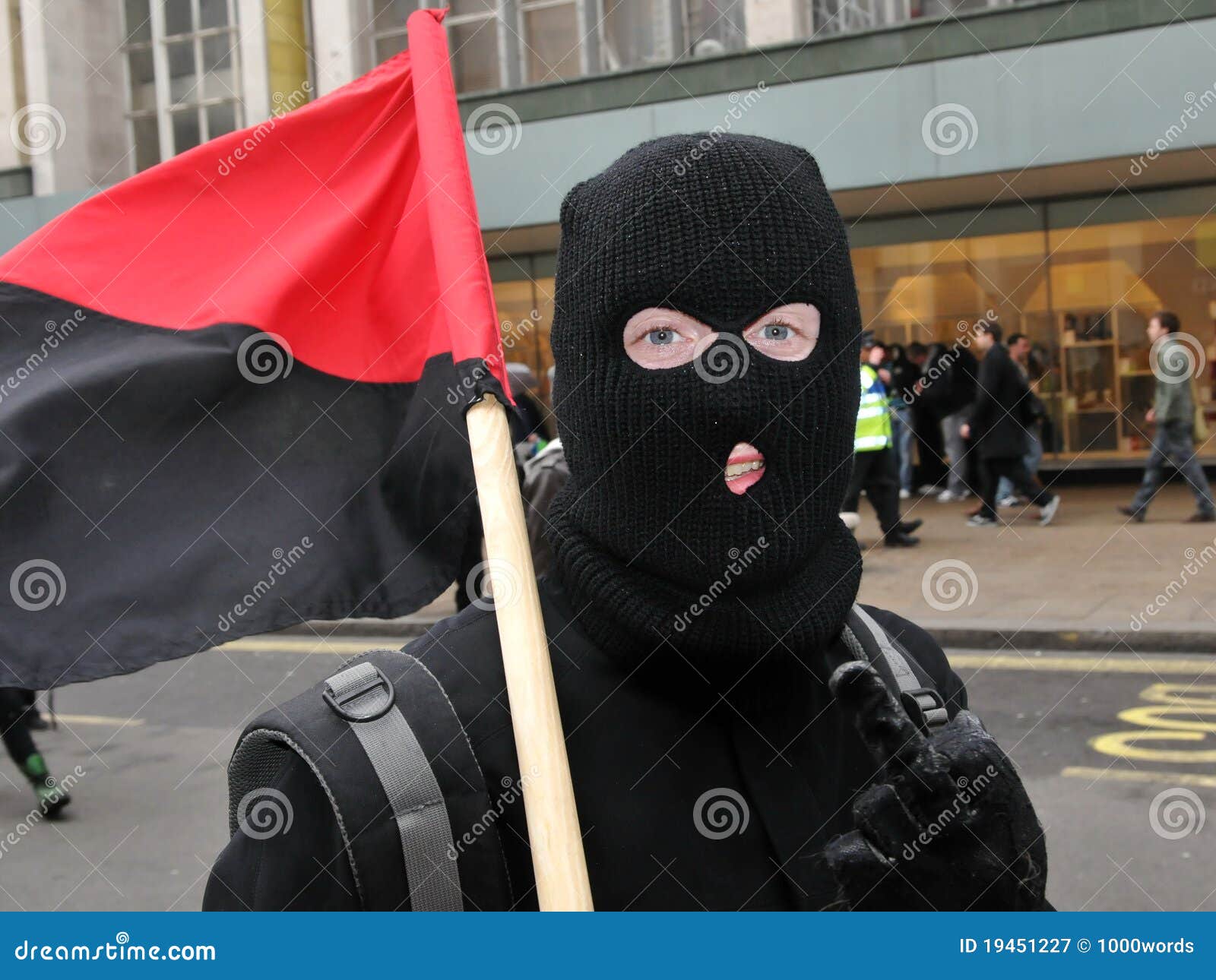 Anarchist Protester editorial photography. Image of communism - 19451227