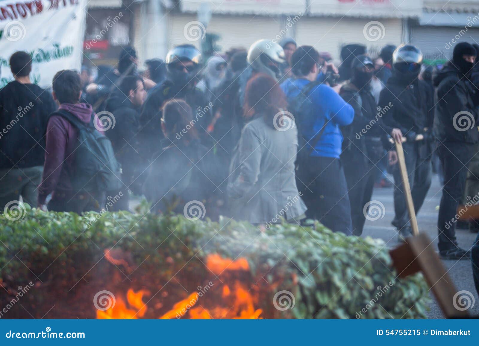 Anarchist Protests in Athens, Greece Editorial Image - Image of ...