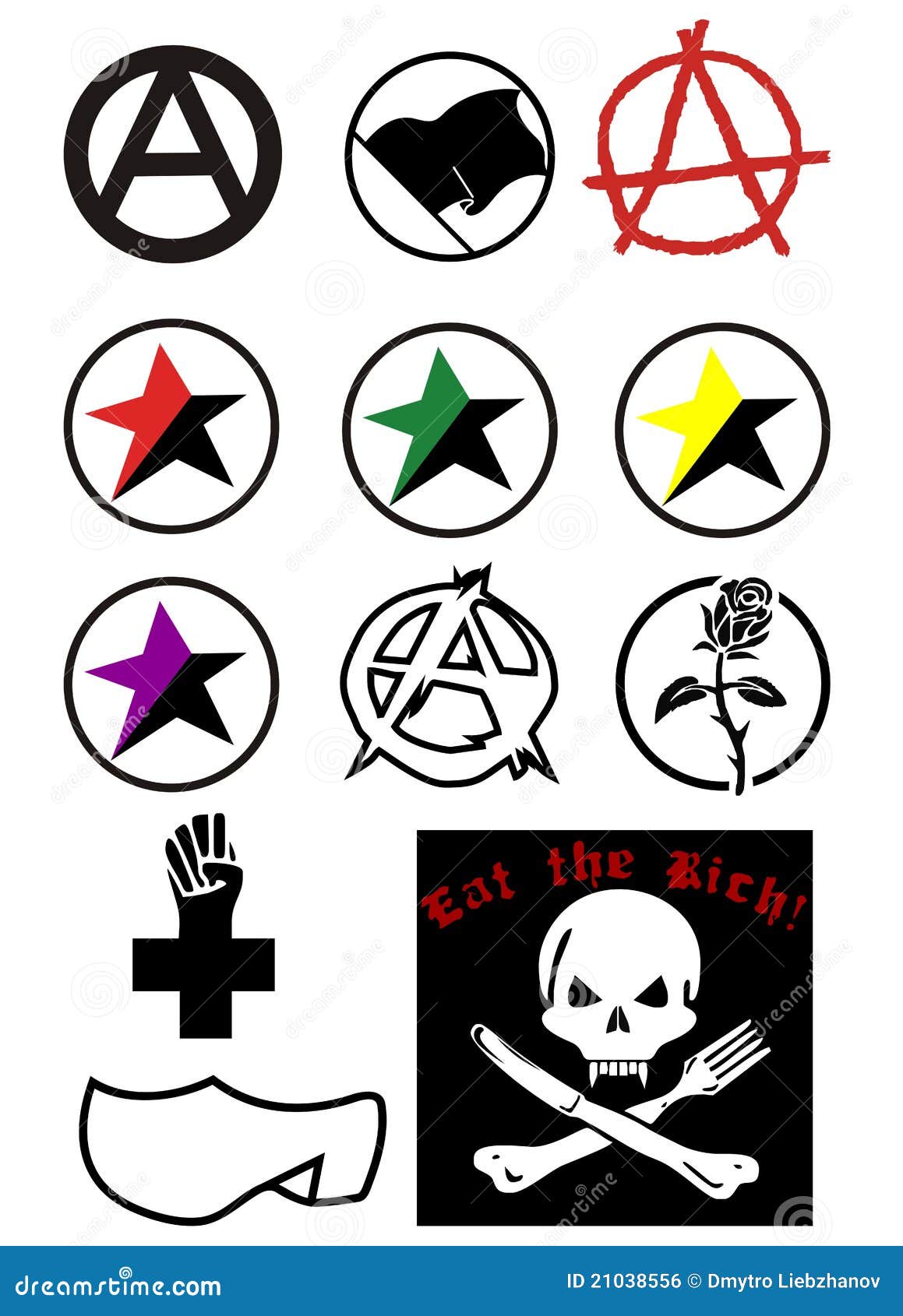 Anarchy stock vector. Illustration of revolution, anarchistic - 21038556