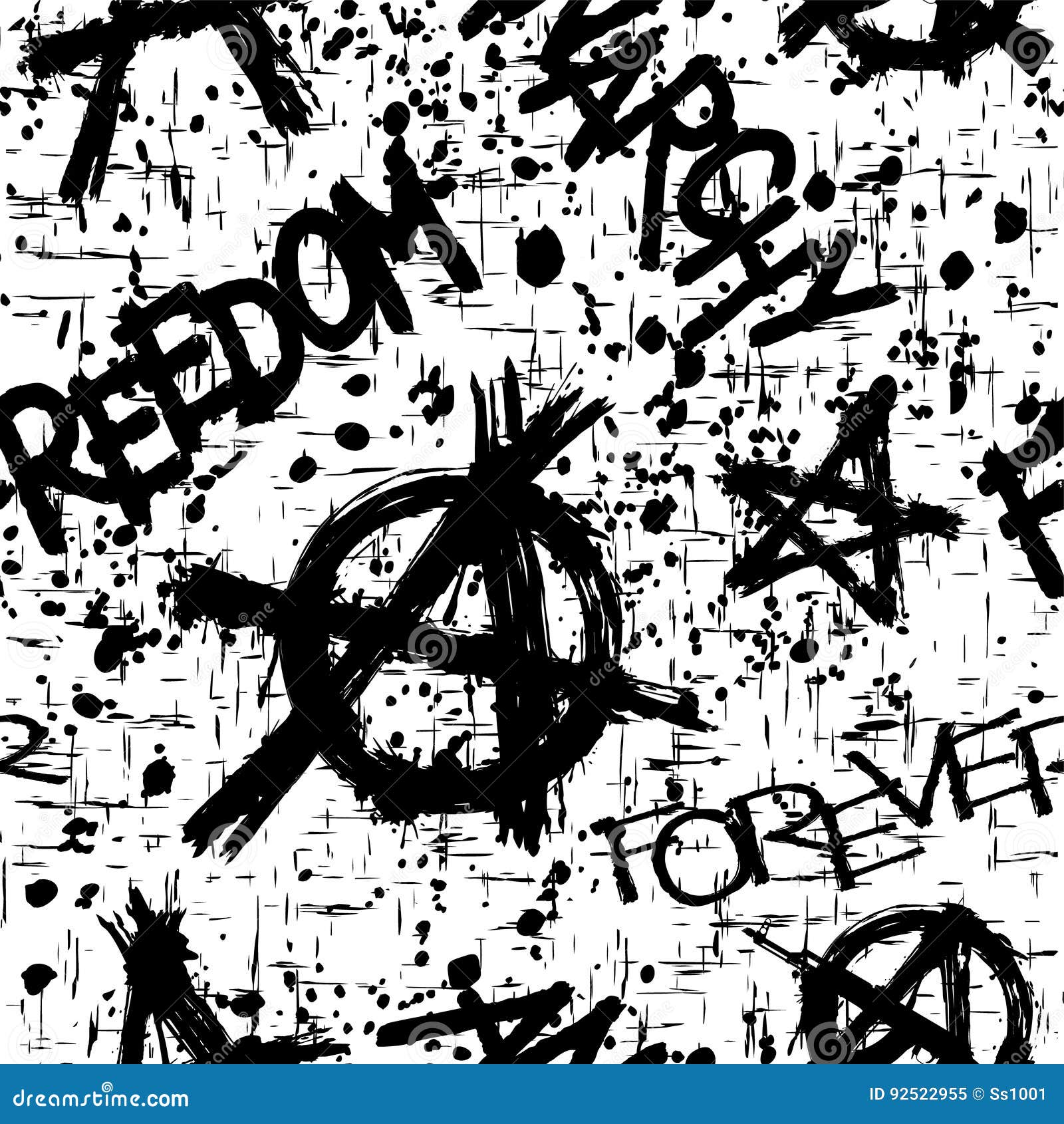 Anarchy_background_black_2 stock vector. Illustration of emblem - 92522955