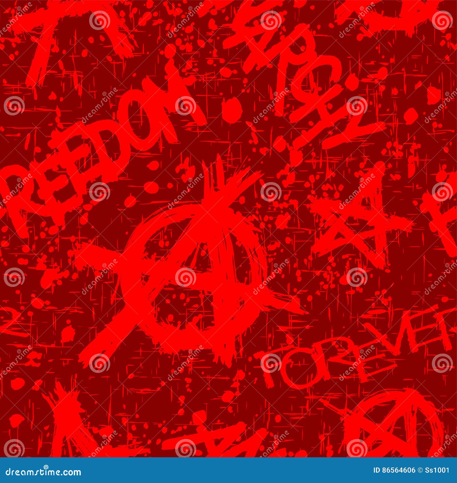 Anarchy background red stock vector. Illustration of poster - 86564606