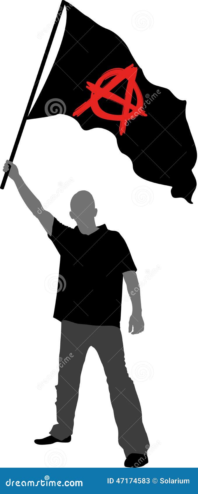 Anarchy flag stock vector. Illustration of vector, protestors - 47174583