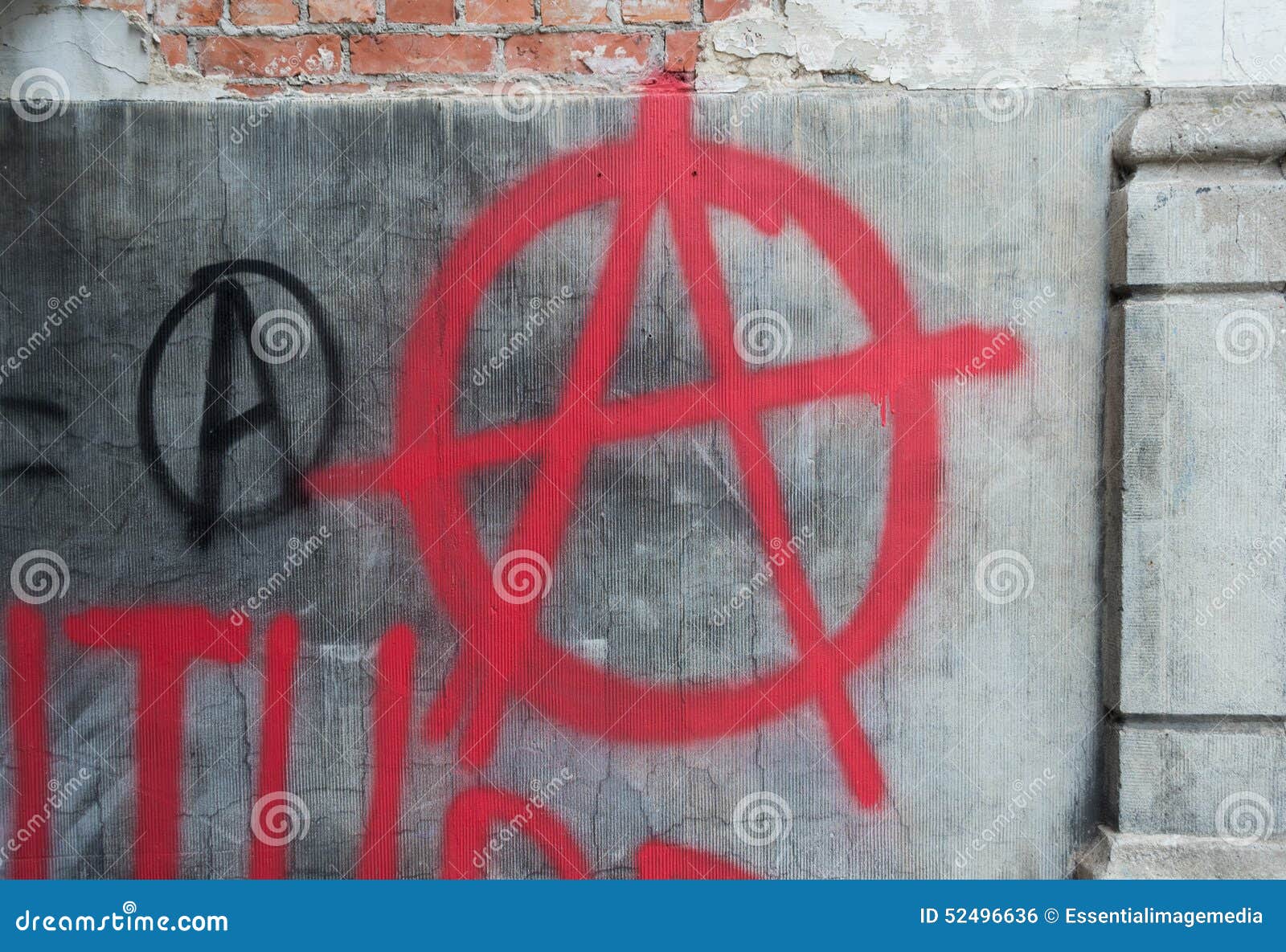 Anarchy Graffiti stock photo. Image of freedom, liberty - 52496636