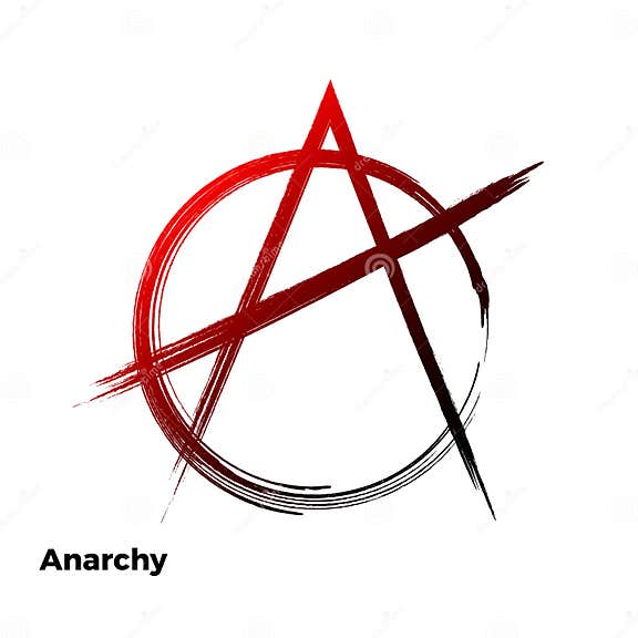 Anarchy Grunge Symbol Vector Stock Vector - Illustration of dark ...