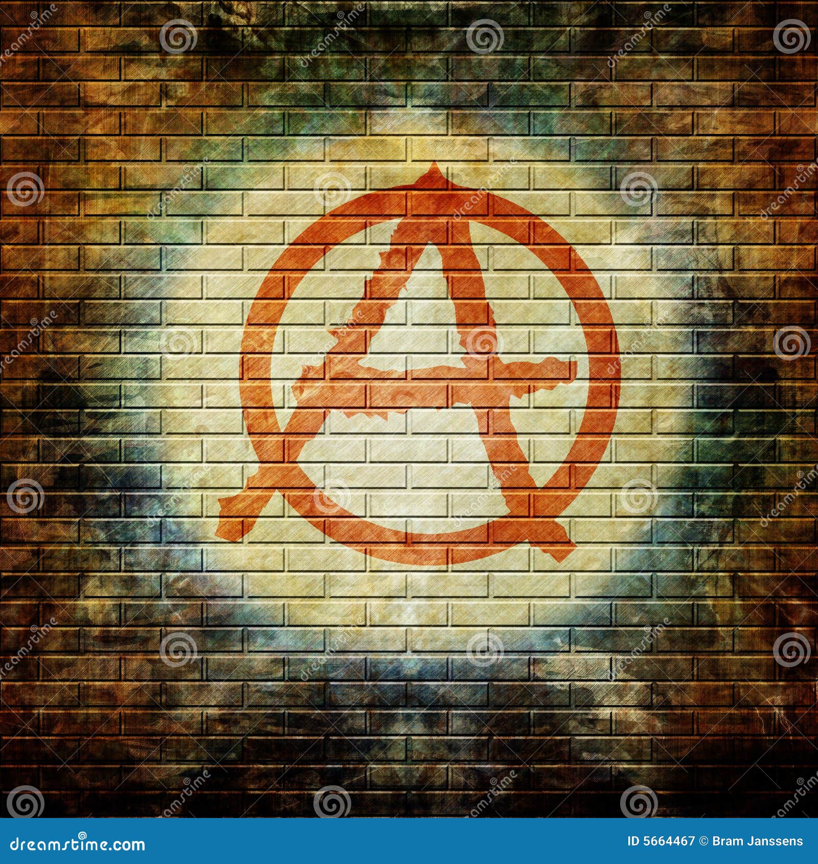 Anarchy symbol stock illustration. Illustration of design - 5664467