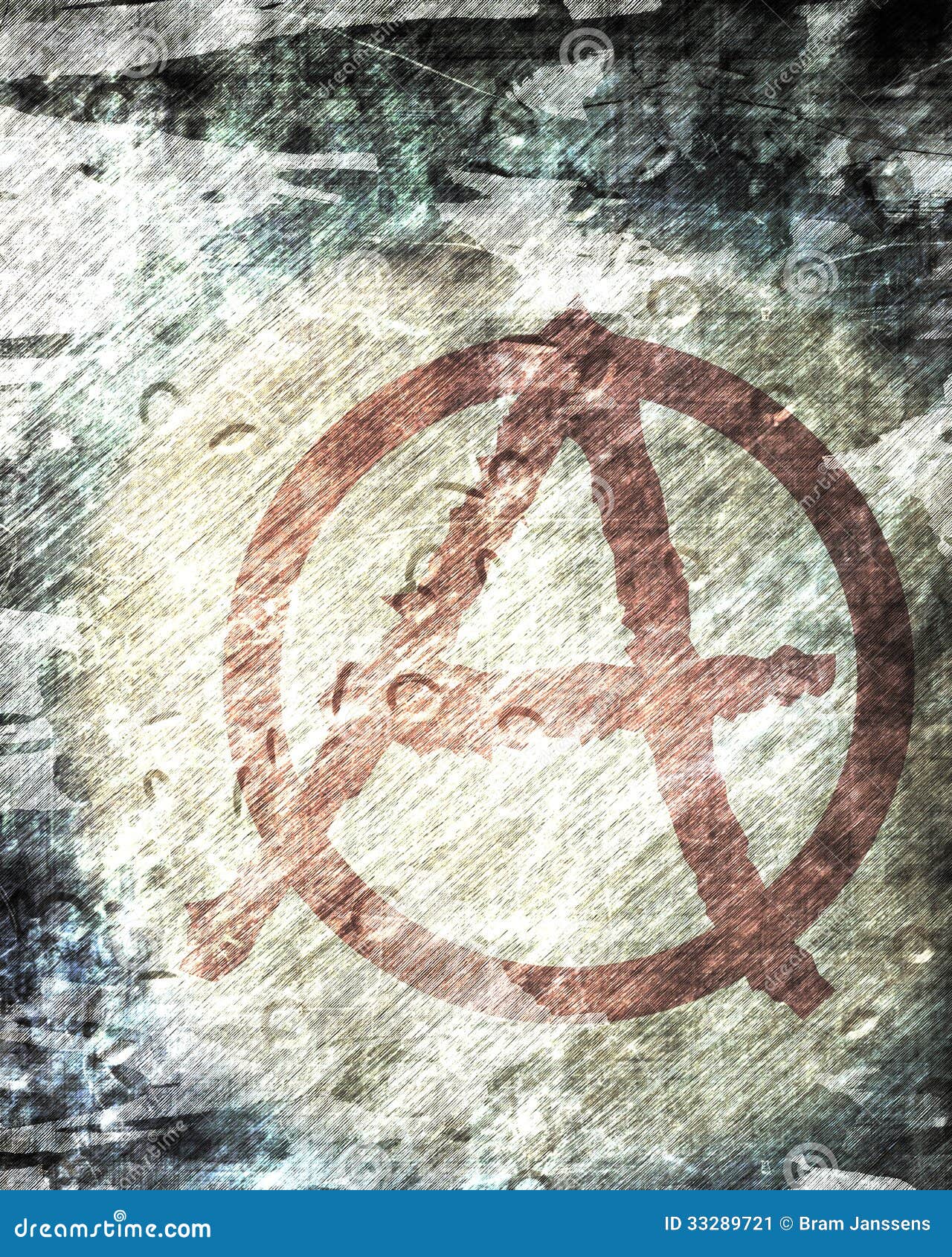 Anarchy symbol stock illustration. Illustration of architecture - 33289721
