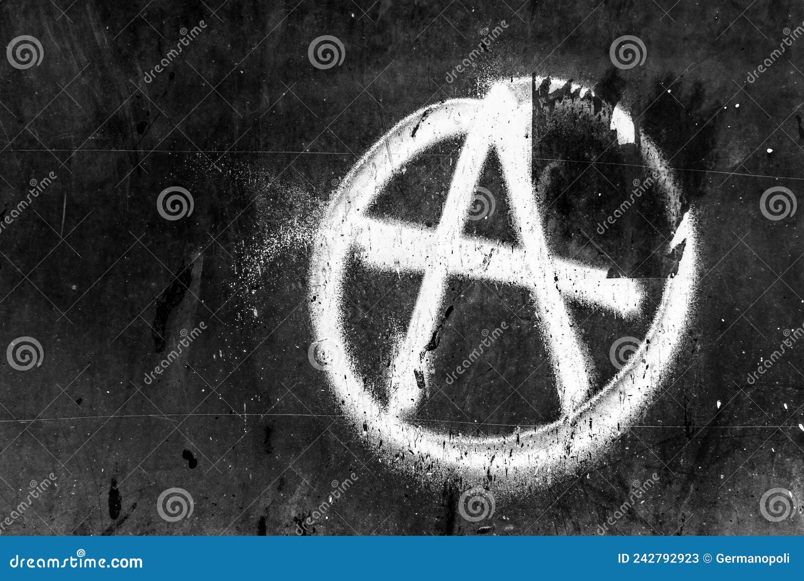 Anarchy symbol stock image. Image of concepts, concrete - 242792923