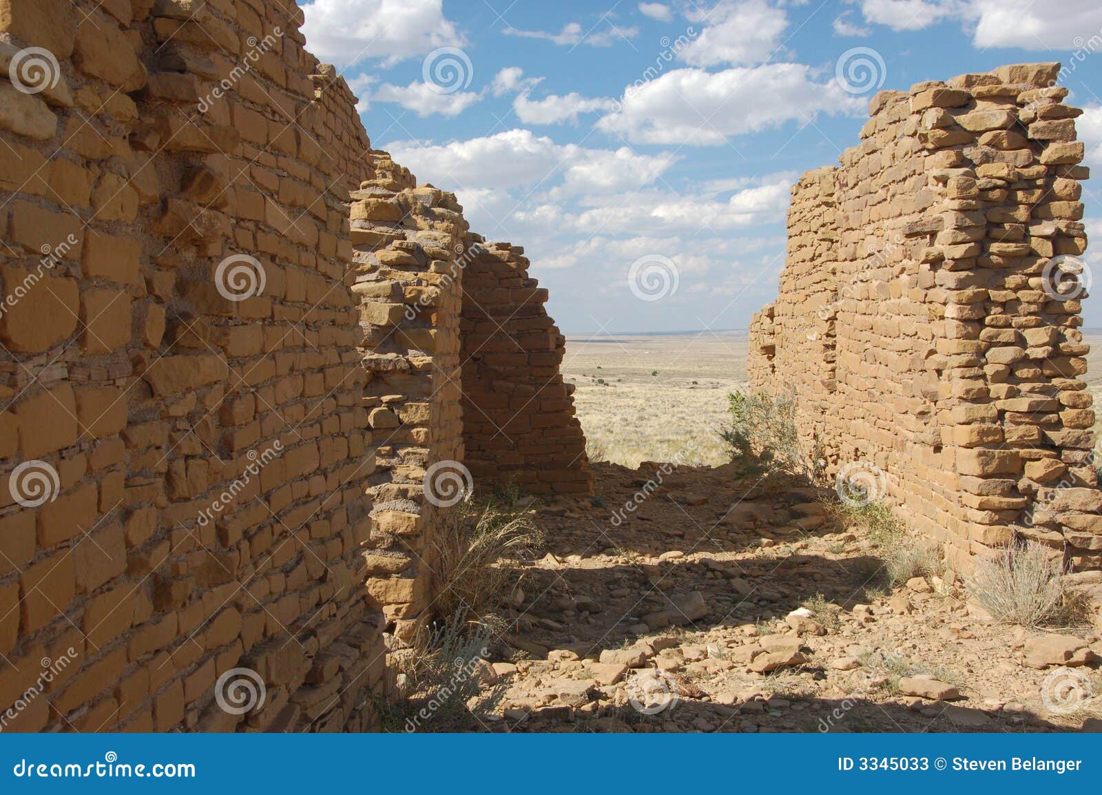 Anasazi Ruins, Chaco Canyon Stock Image - Image of building, wall: 3345033
