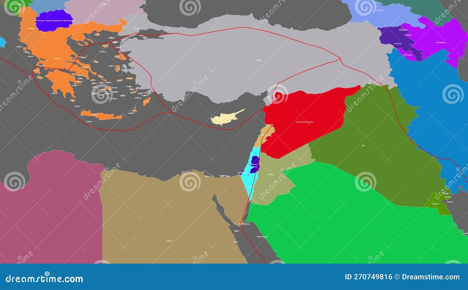 Anatolian Tectonic Plate Map. Turkiye Map Stock Illustration ...