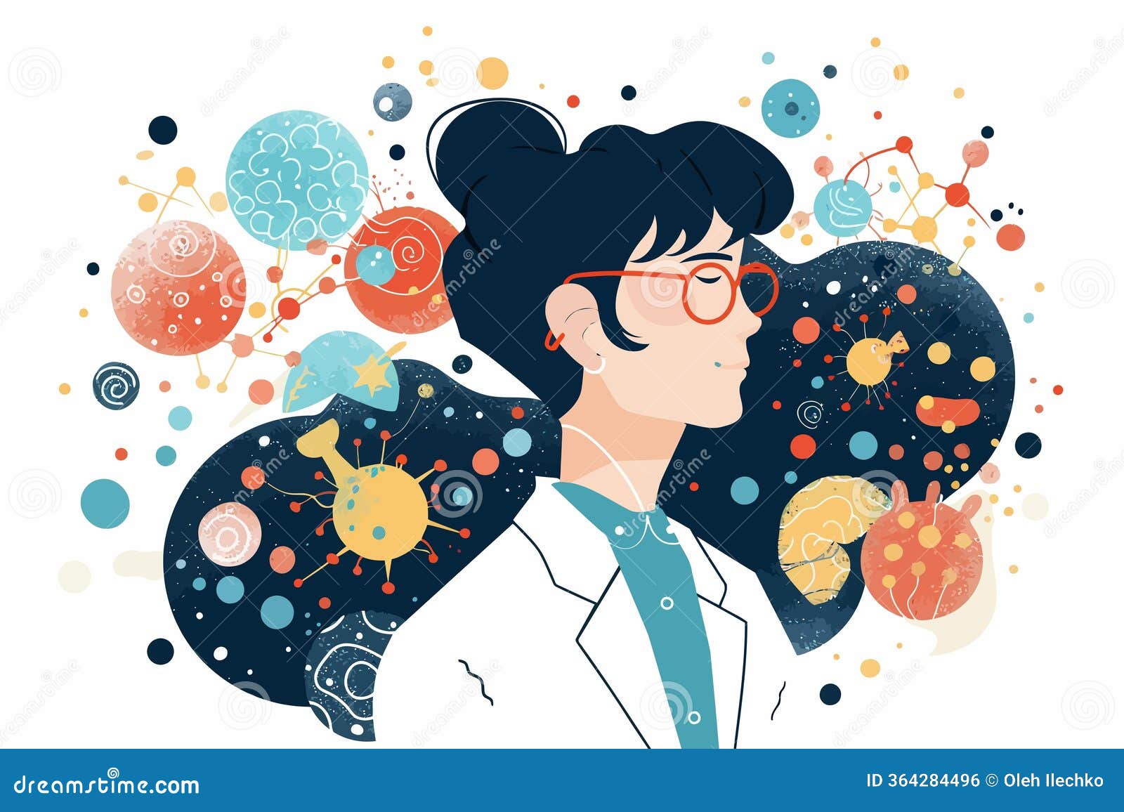 Anatomic Illustration Biology Class Poster Isolated Illustration ...