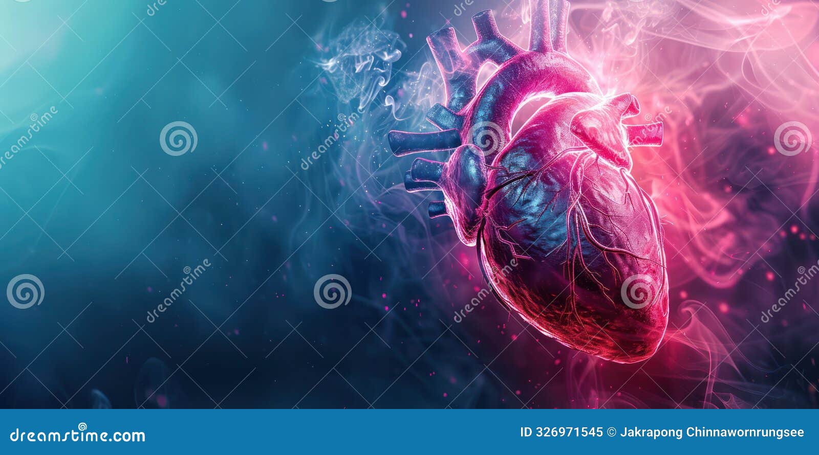 Anatomic Illustration of the Human Heart Stock Illustration ...