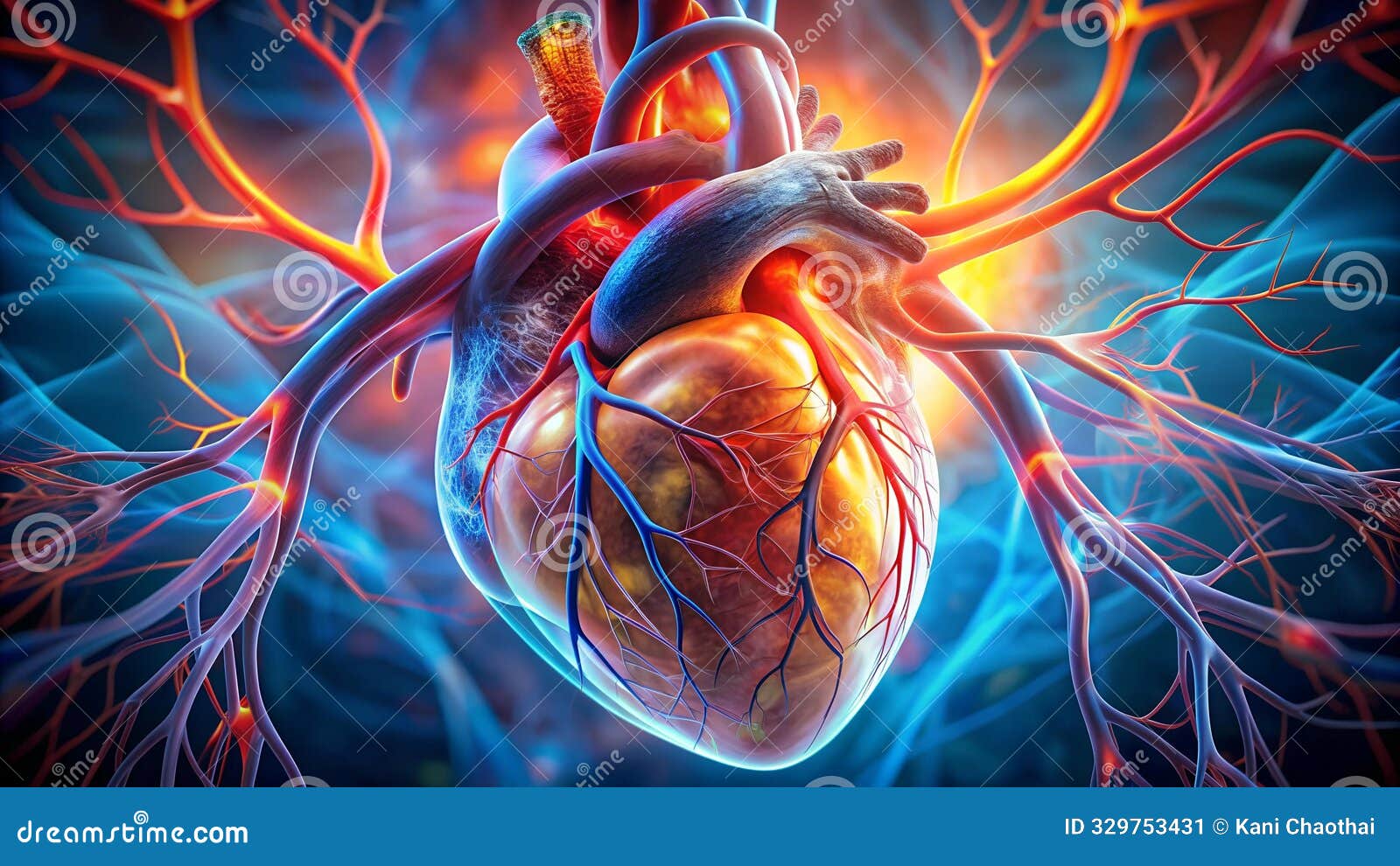 An Anatomical Animation of the Human Heart, Showcasing Its Rhythmic ...