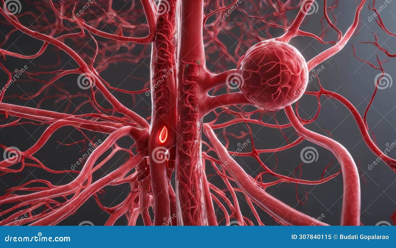 Anatomical Precision - the Intricate Network of a Human Heart Stock ...
