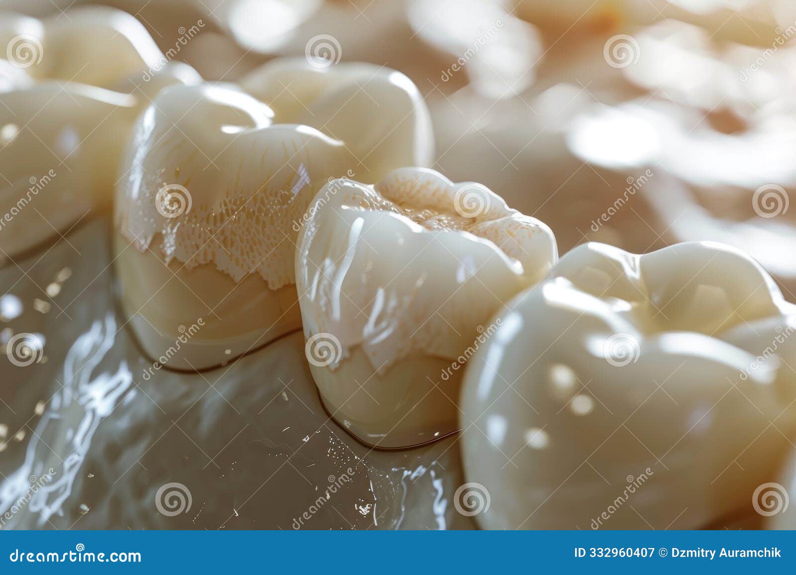 Anatomical Rendering of the Molar Preparation Process Prior To the ...