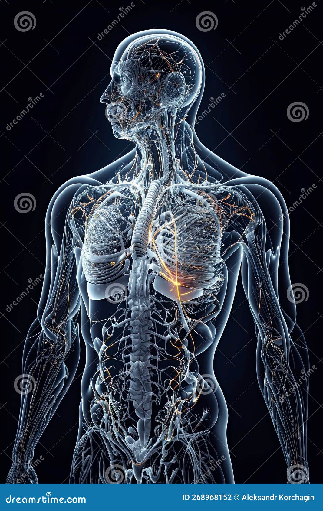 Anatomical Structure of Human Body Cyborg of Future with Artificial ...