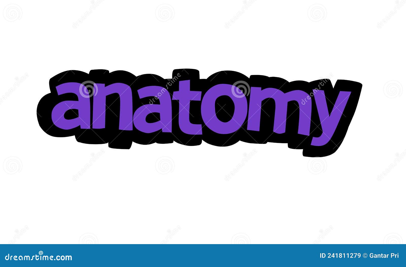 ANATOMY Background Writing Vector Design Stock Vector - Illustration of ...